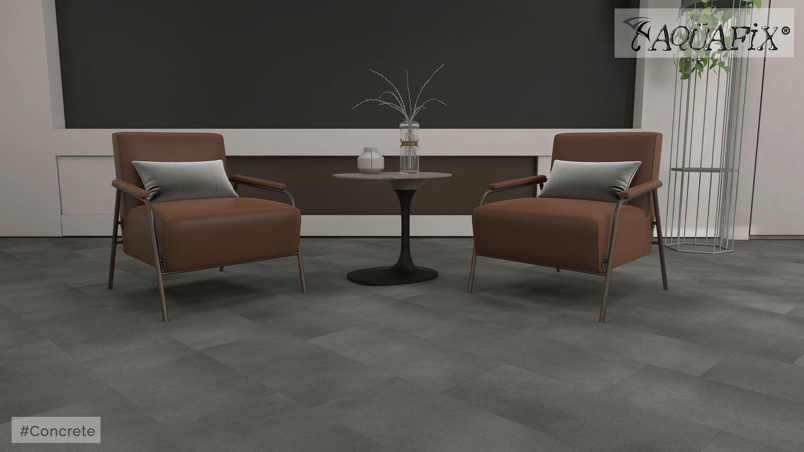 Unifloor - AquaFix Collection - Smart Tile Series - Concrete; YaleTown ...